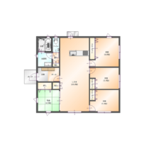 YEW-28【4LDK】平屋4～6人家族様にぴったりプラン - 平屋ウィズ｜茨城県筑西市・結城市・古河市の県西地域の平屋住宅専門店 シンプル＆無駄なく暮らす【平屋】という選択肢を応援します