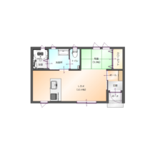 YS-10【1LDK】平屋1～2人家族様にぴったりプラン - 平屋ウィズ｜茨城県筑西市・結城市・古河市の県西地域の平屋住宅専門店 シンプル＆無駄なく暮らす【平屋】という選択肢を応援します